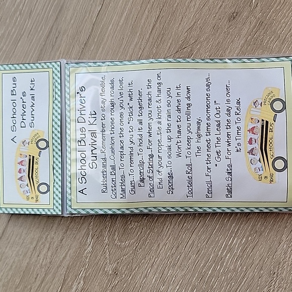 Other | School Bus Drivers Survival Kit | Poshmark